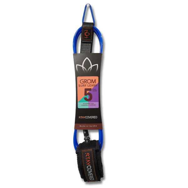 Stay Covered Grom Surf Leash 5ft - 6ft – Poseidon Collective - Surf ...